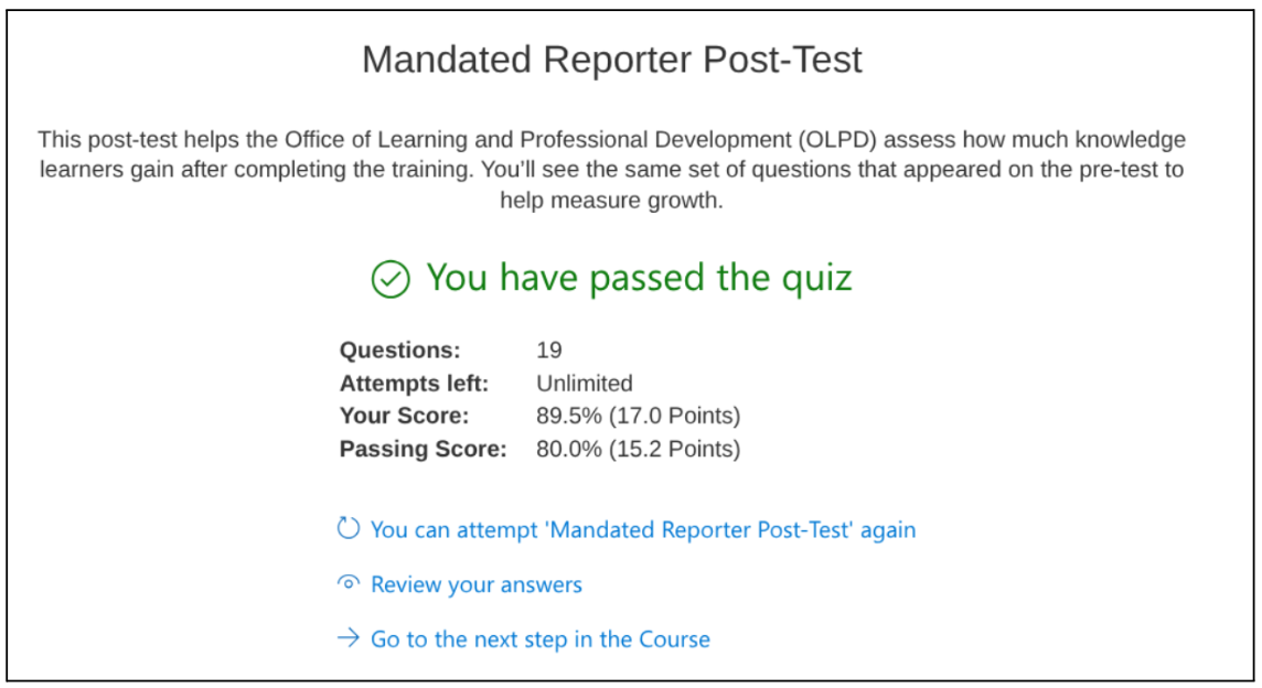Mandated Reporter Training | Portal